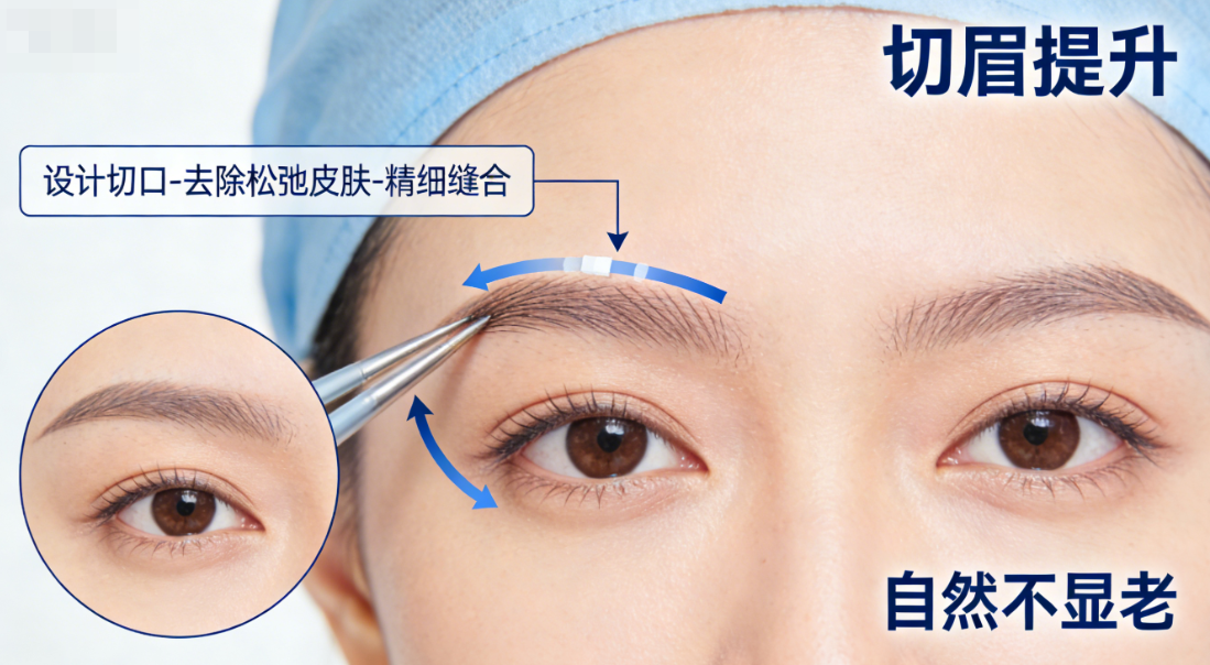 周兆平做眼部拉皮吗?做!专攻上睑松弛+切眉提升,眼尾下垂一次改善费用2.5w+自然不显老,整形修复-8682整形网